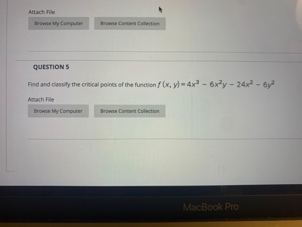 Solved Attach File Browse My Computer Browse Content | Chegg.com