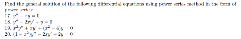 Solved Find the general solution of the following | Chegg.com