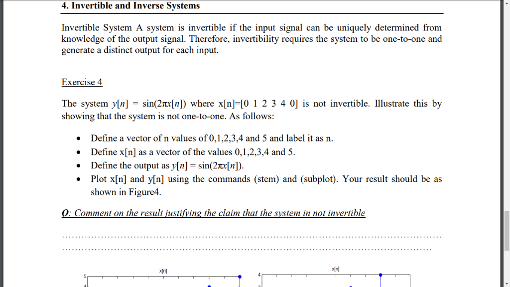 Solved 4. Invertible and Inverse Systems Invertible System A | Chegg.com