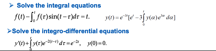 Solved Solve the integral equations Solve the | Chegg.com