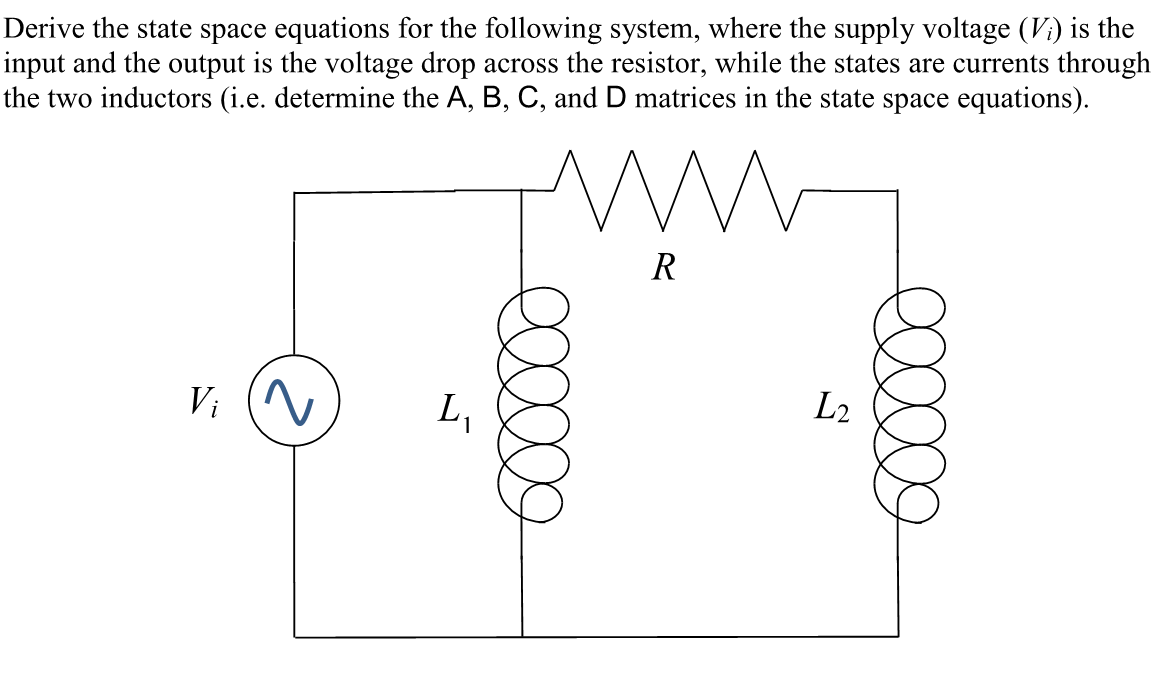 Solved Derive The State Space Equations For The Following