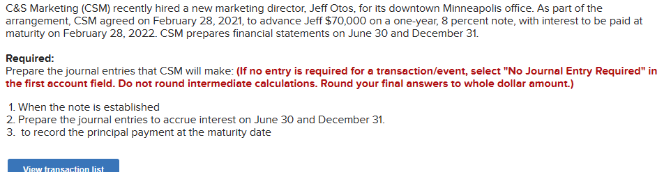Solved Journal entry worksheet Record the interest accrued | Chegg.com
