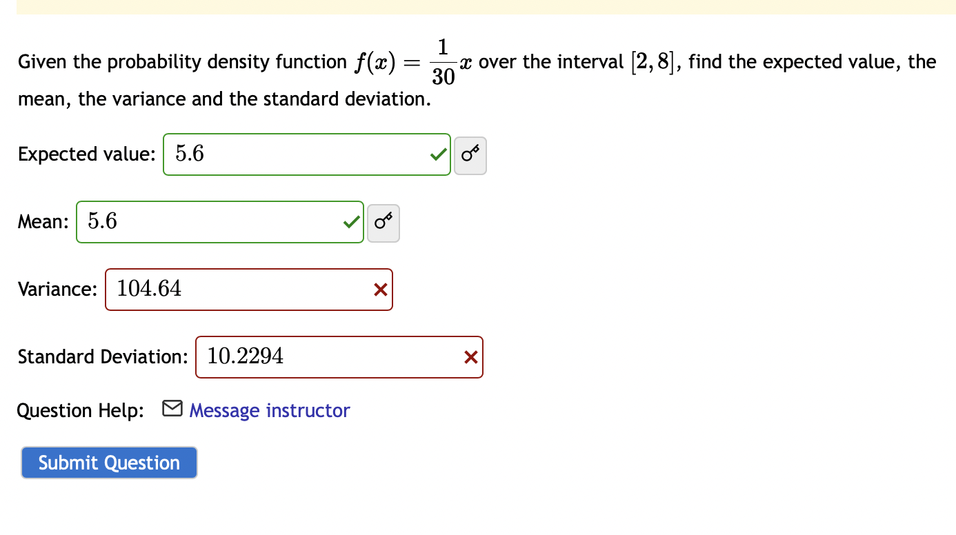 Solved Given the probability density function f(x)=301x over | Chegg.com