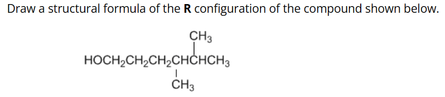 Solved Draw a structural formula of the SS configuration of | Chegg.com