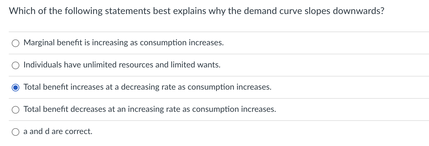 Solved Which of the following statements best explains why | Chegg.com