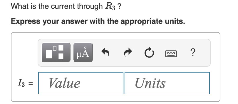 Solved What Is The Current Through R3 Express Your Answer