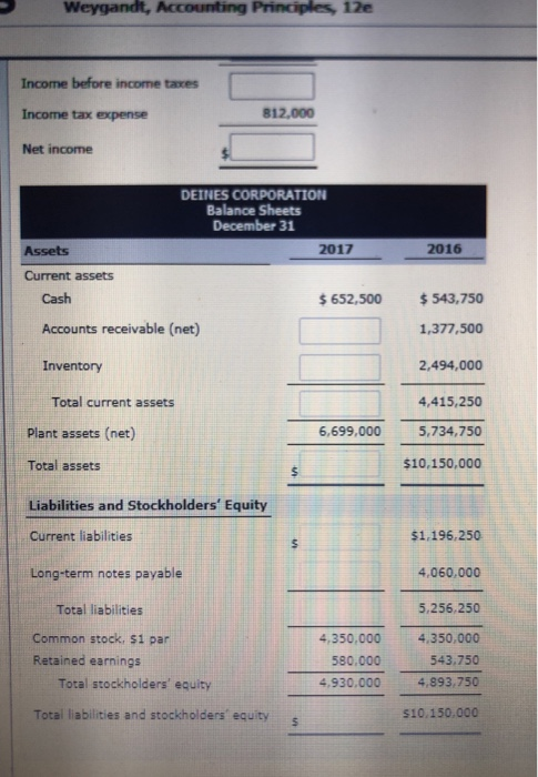 Solved Problem 18-7A An incomplete income statement and an | Chegg.com