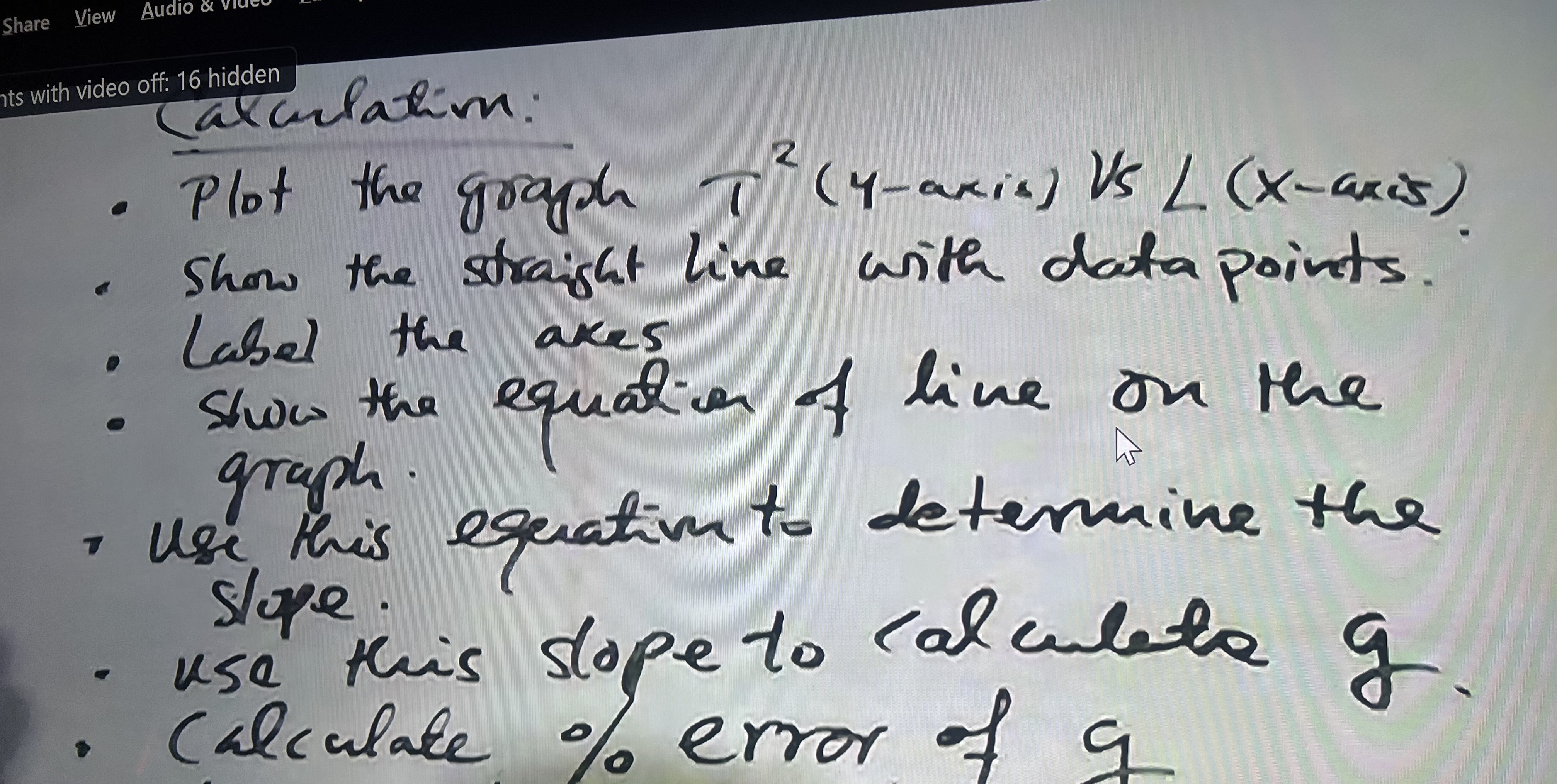 Solved - Plot the gragiph T2 (y-axis) Vs L(x-axis). - Show | Chegg.com