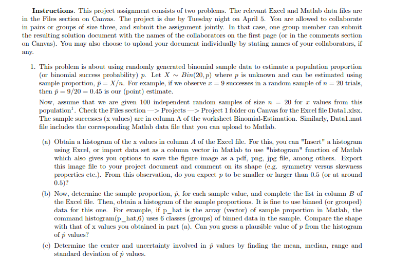 Solved Instructions. This project assignment consists of two | Chegg.com