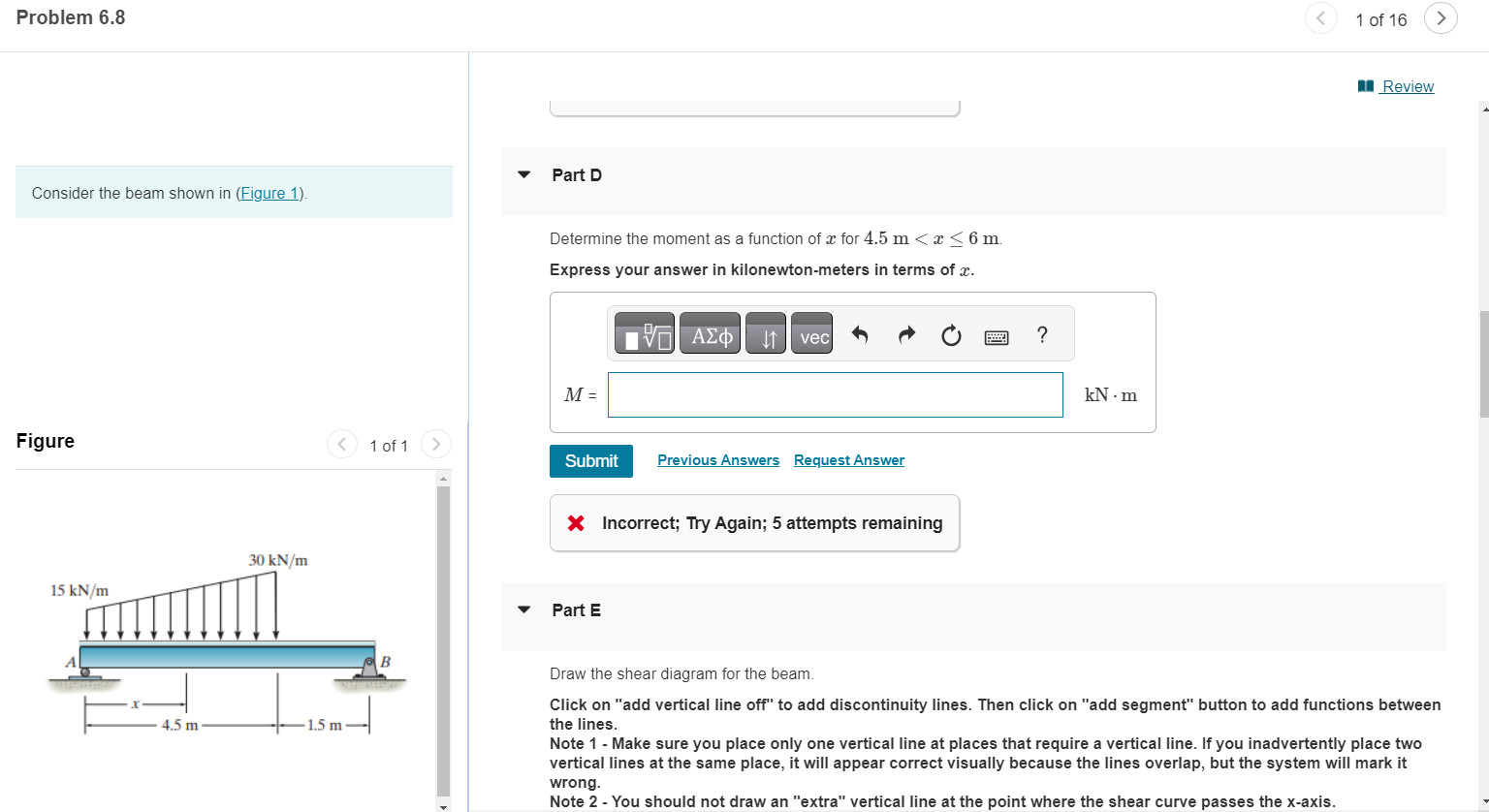 Solved Incorrect; Try Again; 5 attempts remaining Consider | Chegg.com