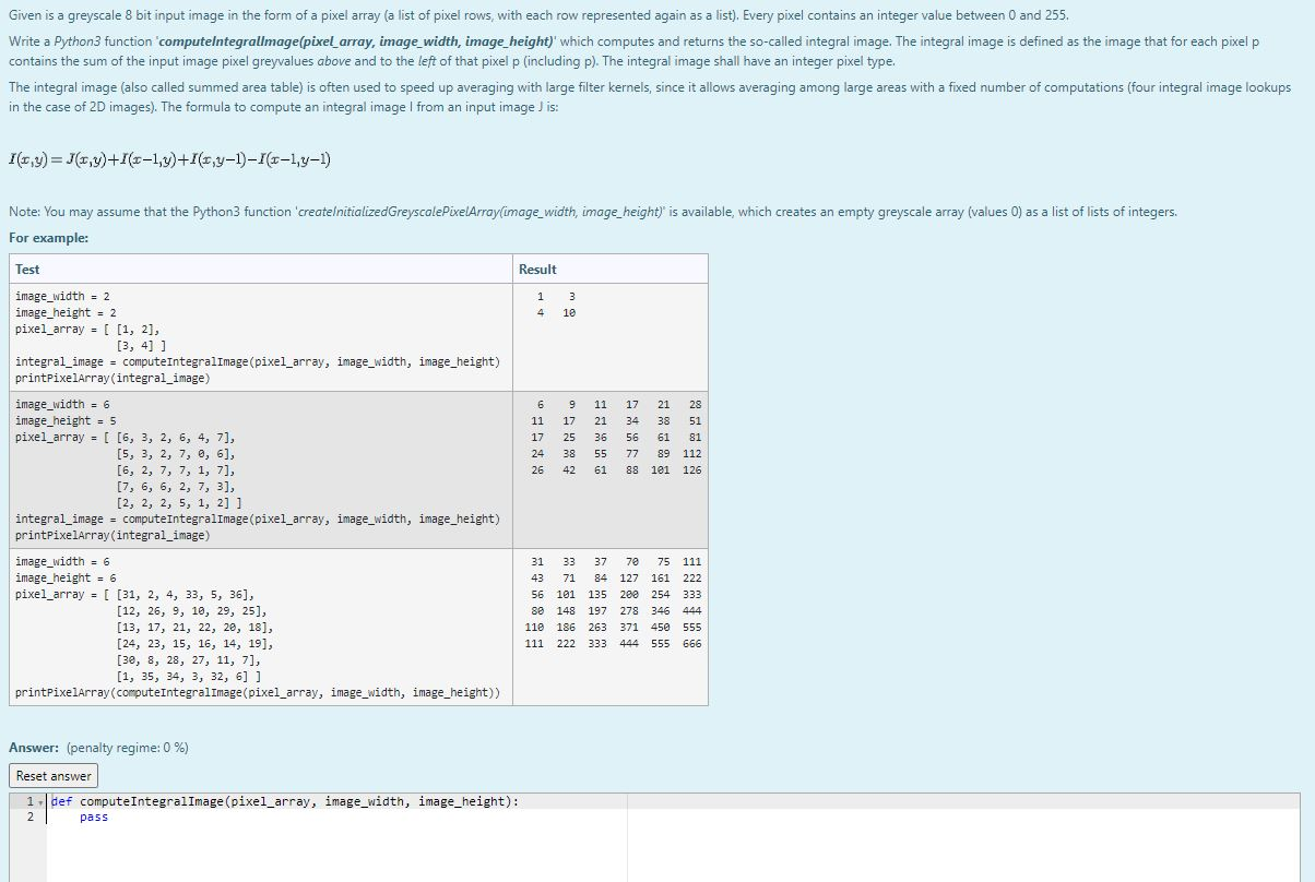Solved Given is a greyscale 8 bit input image in the form of | Chegg.com