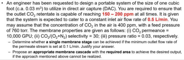 Solved An engineer has been requested to design a portable | Chegg.com