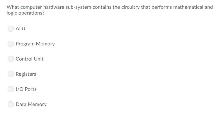 Solved Is the hardware of a computer programmed in a similar | Chegg.com