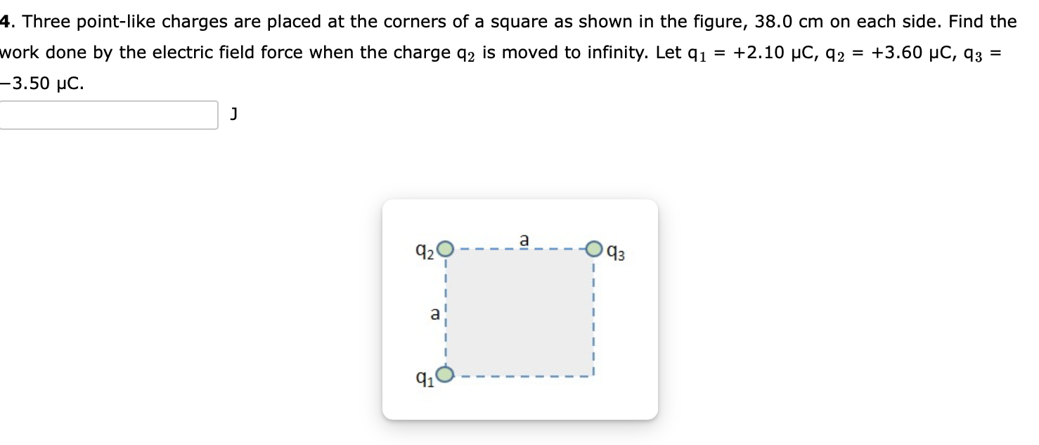 Solved Three point-like charges are placed at the corners of | Chegg.com