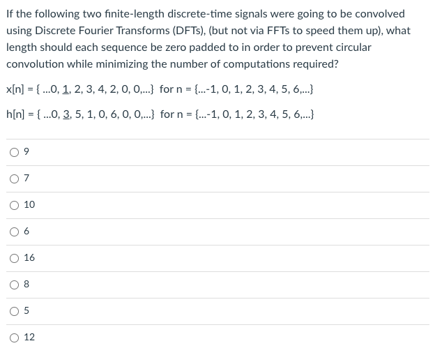 Solved If the following two finite-length discrete-time | Chegg.com