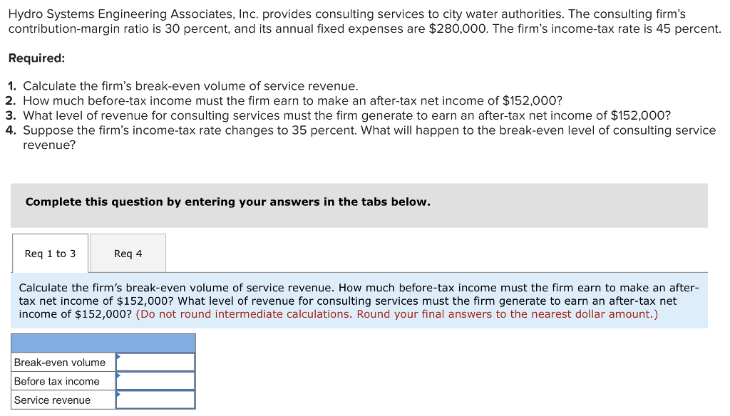 Solved Hydro Systems Engineering Associates, Inc. provides | Chegg.com