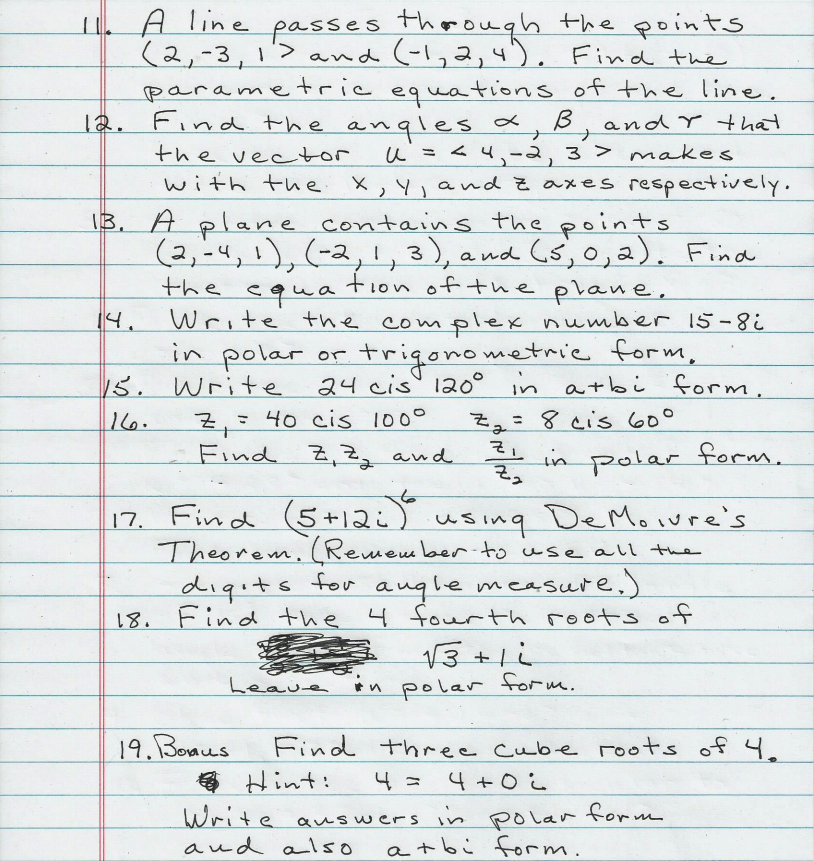 Solved A line passes through the points (2,-3, 1) and | Chegg.com