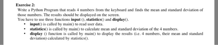 Solved Exercise 2 Write A Python Program That Reads 4 0551