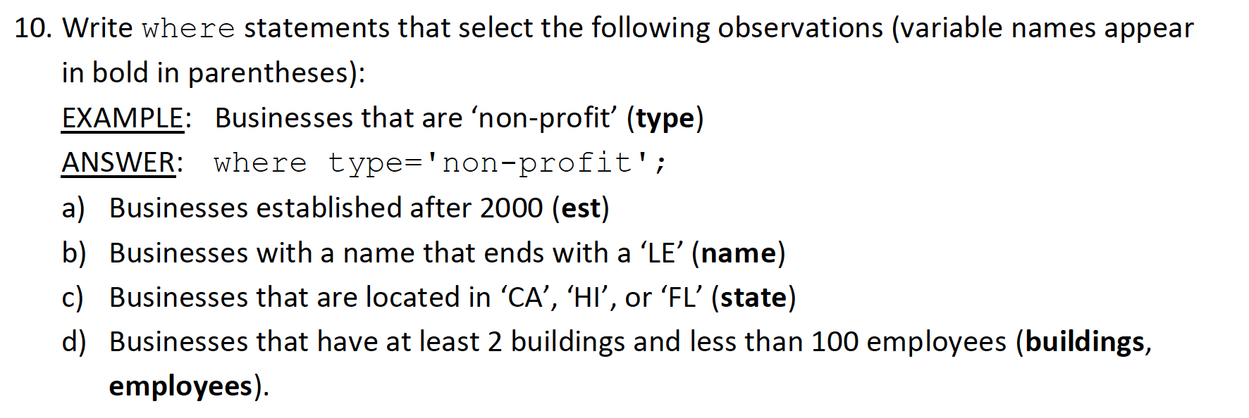 Solved 5. Can the options statement be used inside a DATA or | Chegg.com