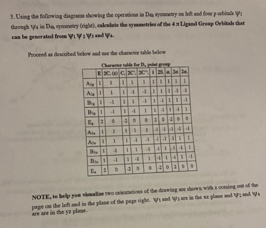 Solved 3. Using the following diagrams showing the | Chegg.com