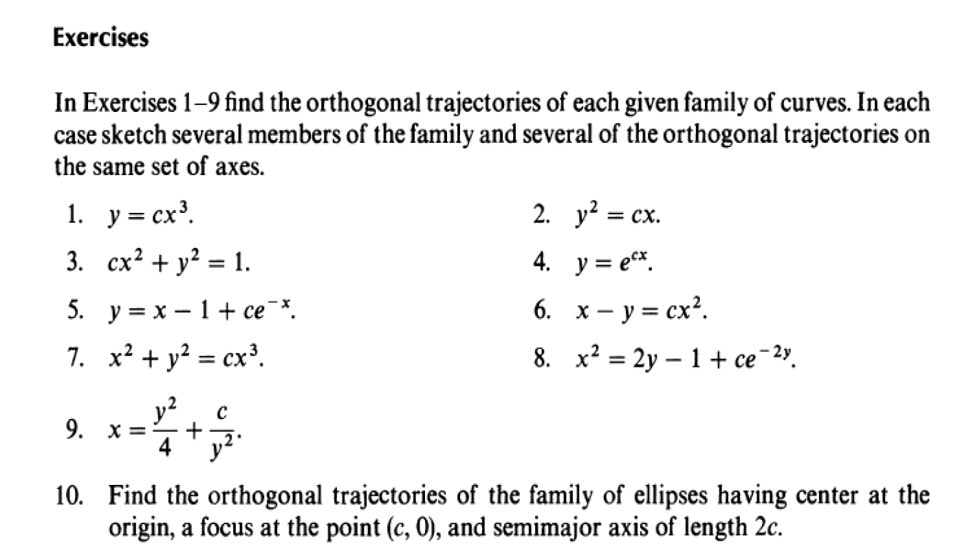 Solved Exercises = In Exercises 1-9 find the orthogonal | Chegg.com