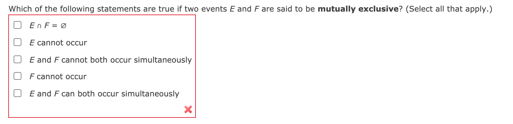 Solved Which of the following statements are true if two | Chegg.com