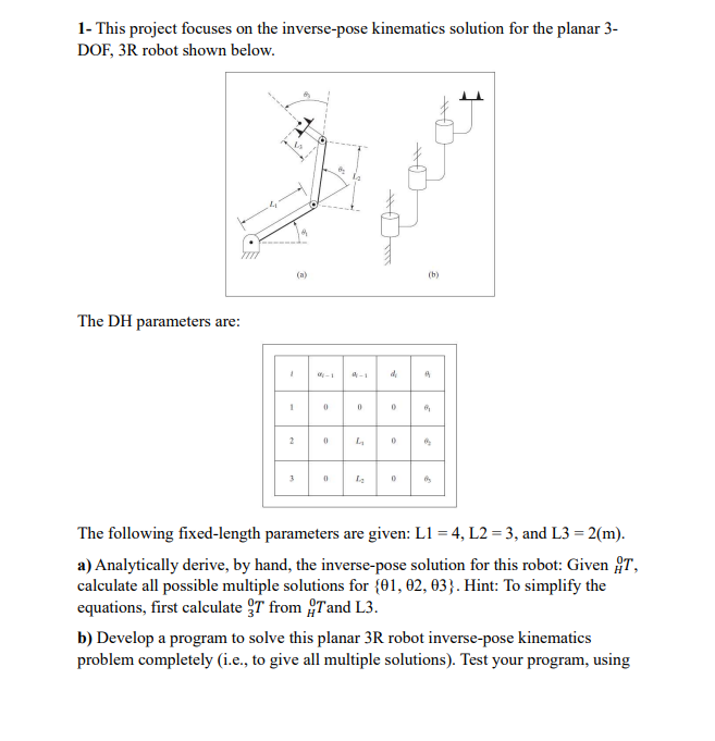 Solved 1- This project focuses on the inverse-pose | Chegg.com
