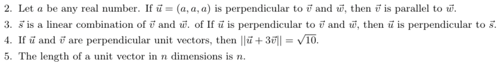 Let a ﻿be any real number. If vec(u)=(a,a,a) ﻿is | Chegg.com