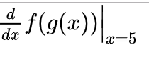 Solved d f(g(x) dx Referring to the plots of f(x) and g(x) | Chegg.com