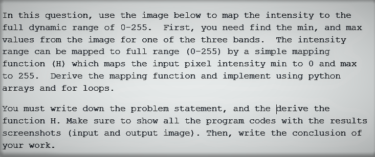 Solved In this question, use the image below to map the | Chegg.com
