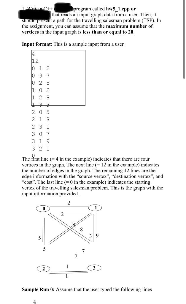 Solved Please use c++ and graphs to solved this problem. | Chegg.com
