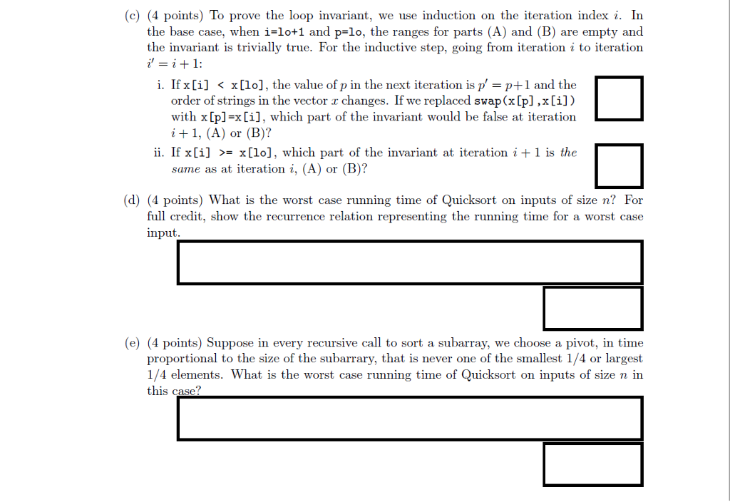 Solved 1.1 Quicksort In practice, quicksort is one of the | Chegg.com