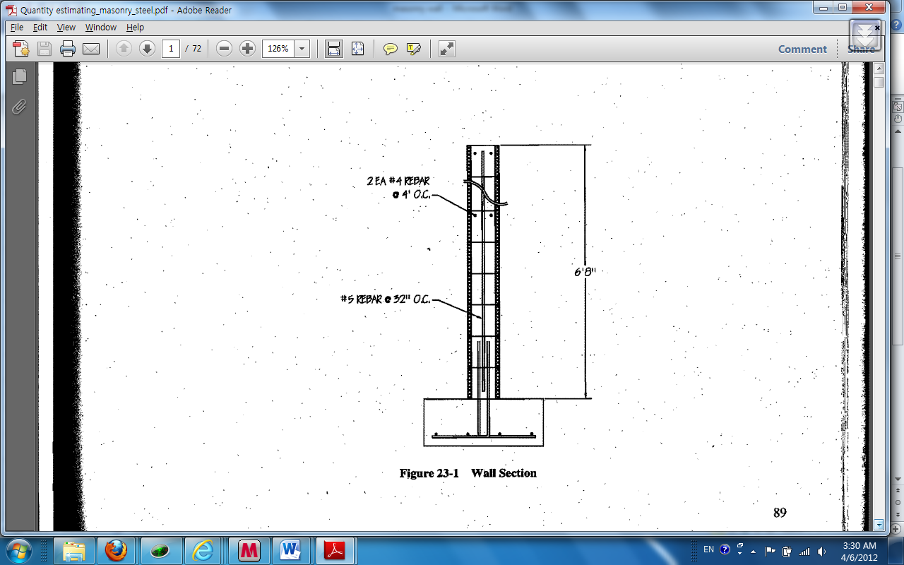 Solved Determine the amount of rebar needed for the CMU | Chegg.com