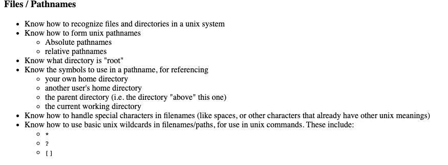 Solved - Know how to recognize files and directories in a | Chegg.com