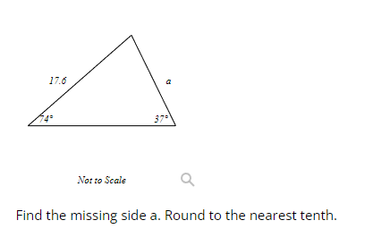 Solved Find the missing side a. Round to the nearest | Chegg.com