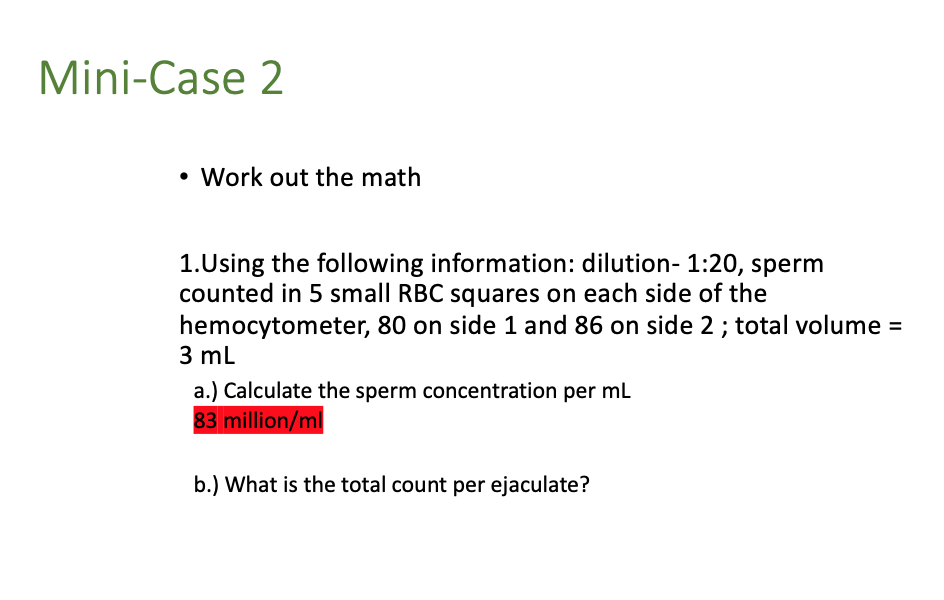 Solved Mini-Case 2 • Work out the math 1.Using the following | Chegg.com