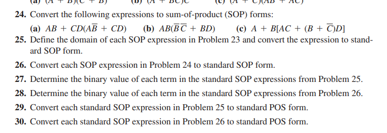 Solved 24. Convert the following expressions to | Chegg.com