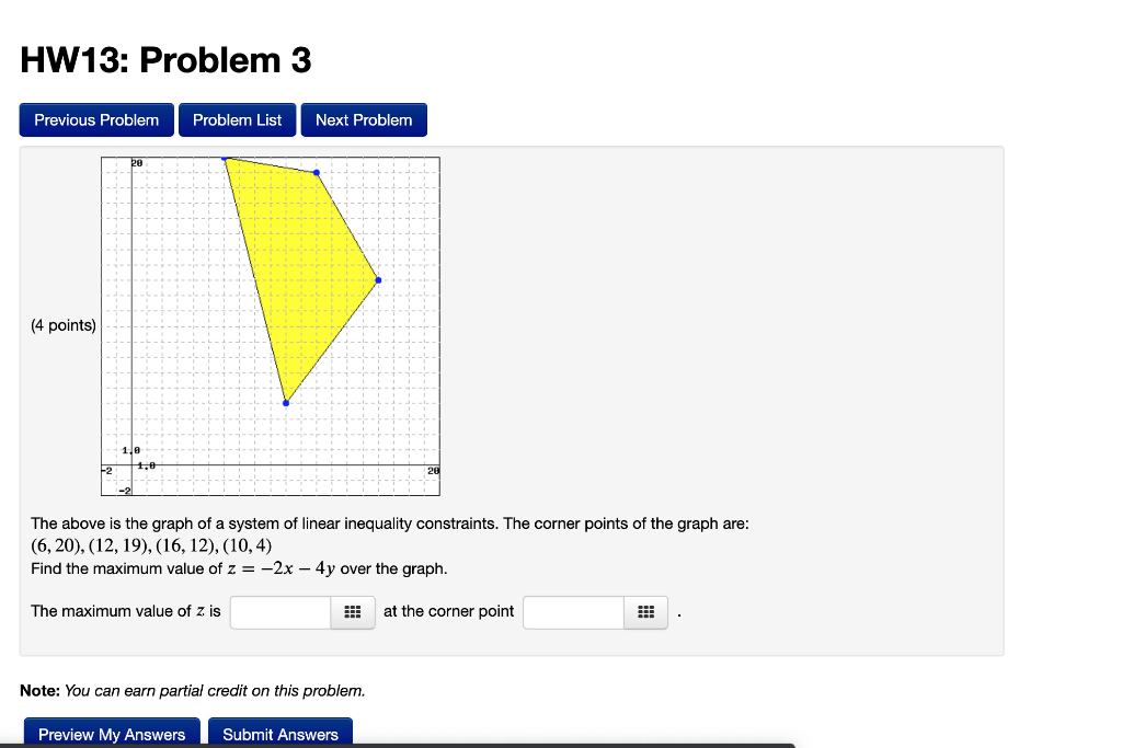 Solved HW13: Problem 3 Previous Problem Problem List Next | Chegg.com