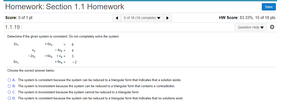 Solved Homework Section 1 1 Homework Save Score 0 Of 1 Pt