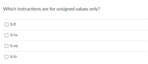 Solved Which instructions set flags for comparisons? | Chegg.com