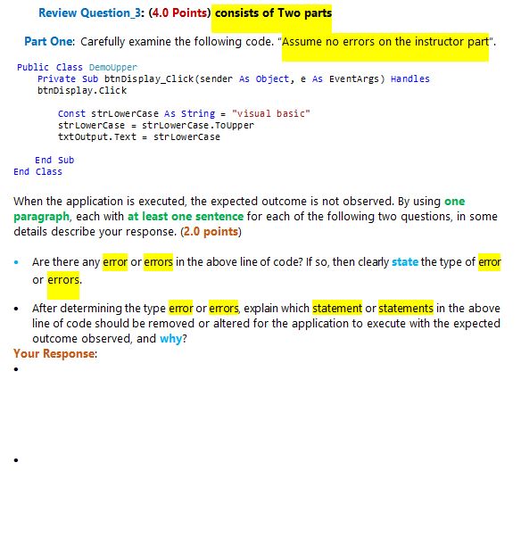Solved Review Question_3: (4.0 Points) consists of Two parts | Chegg.com