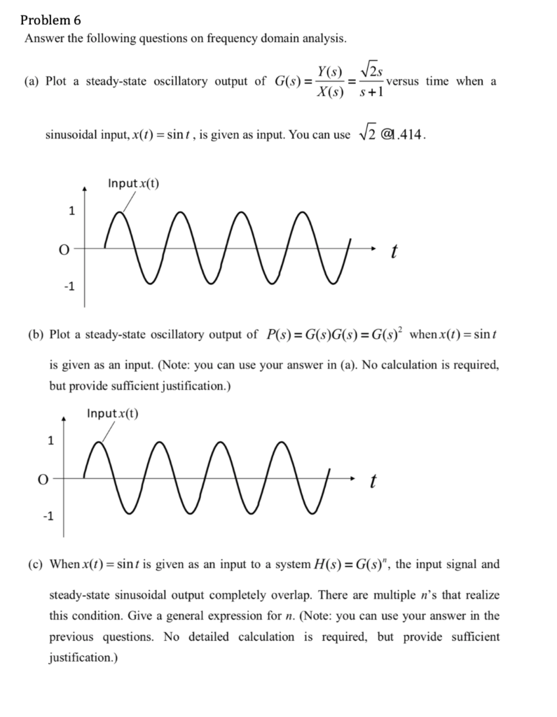 Solved Problem 6 Answer the following questions on frequency | Chegg.com