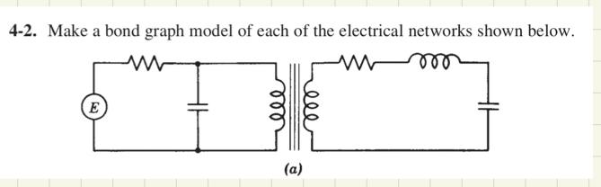 Solved 4-2. Make a bond graph model of each of the | Chegg.com