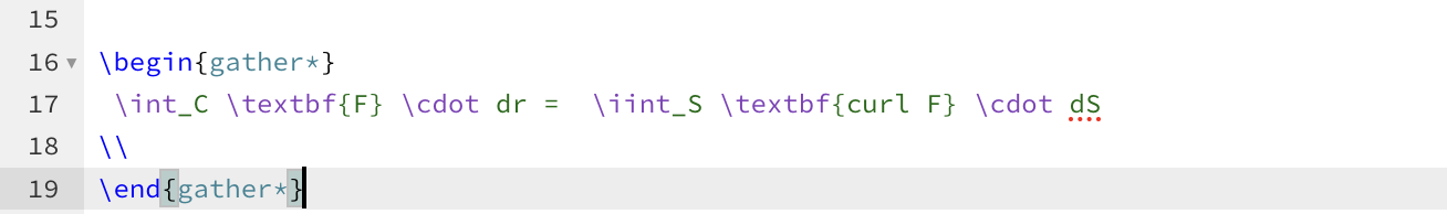 Solved I'm trying to type in Stokes' Theorem in Latex and | Chegg.com