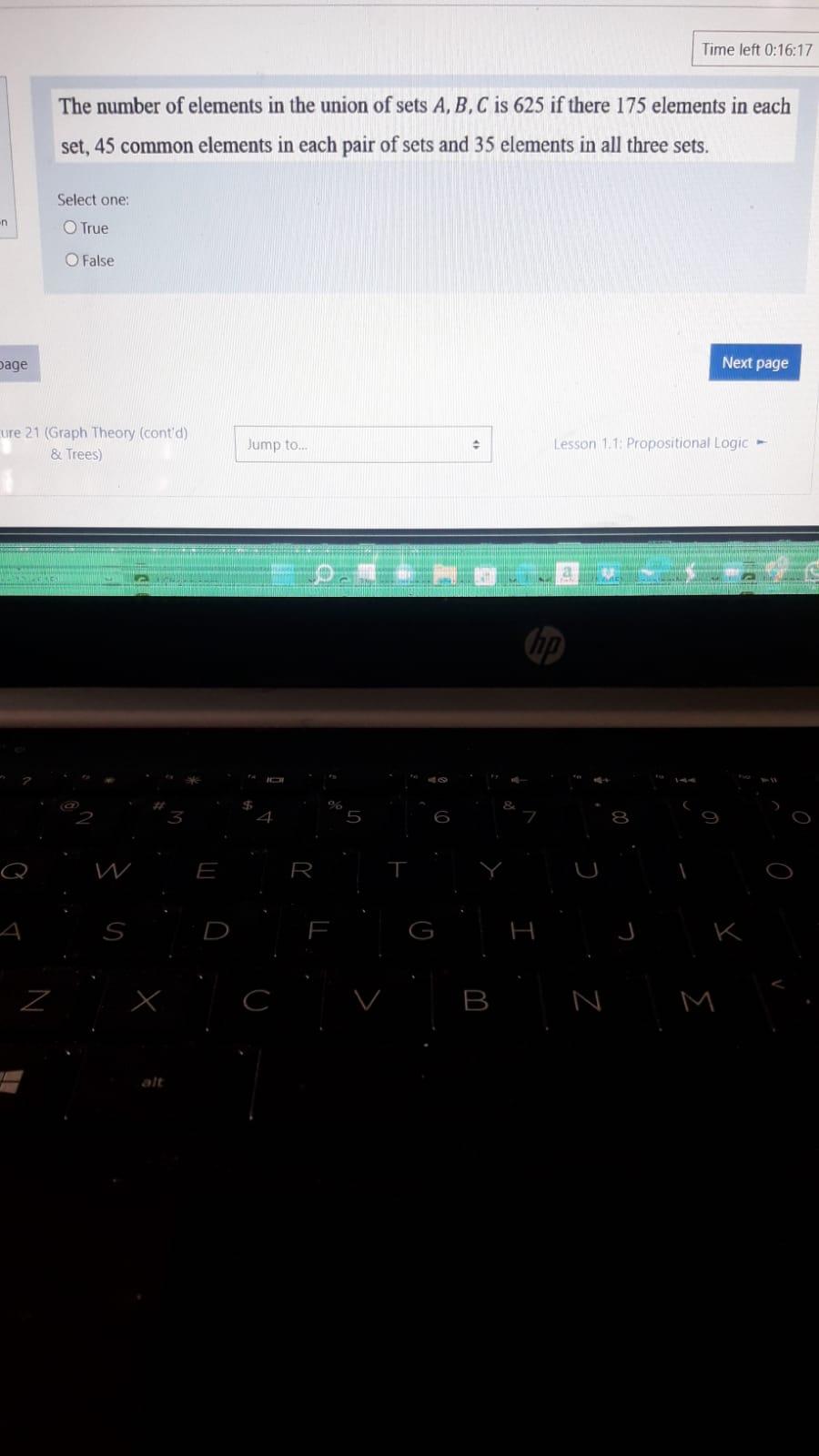 Solved The number of elements in the union of sets A,B,C is | Chegg.com