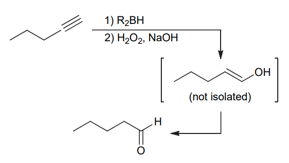 Solved 2) H2O2,NaOH 1) R2BH (not isolated) | Chegg.com