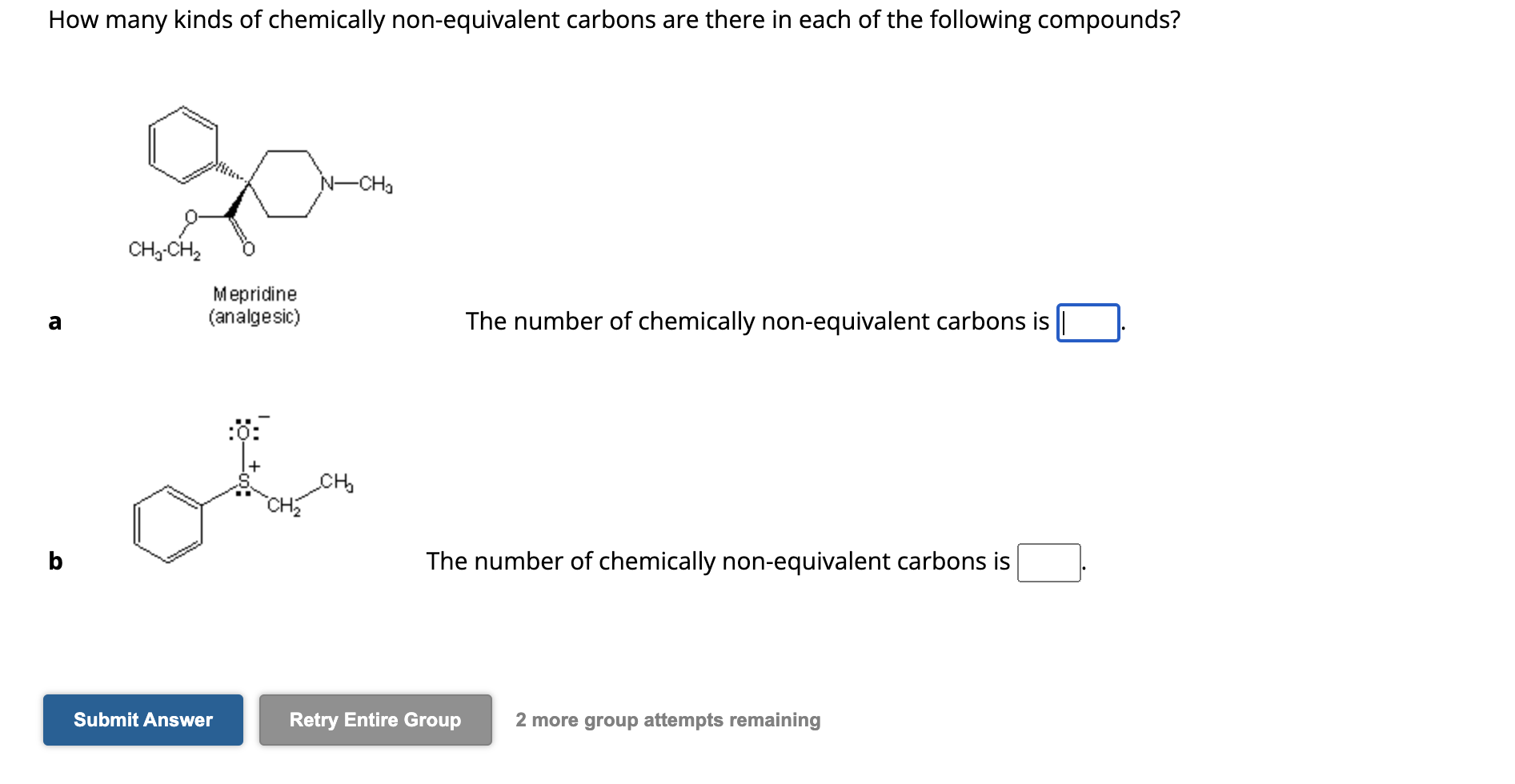 Solved How many kinds of chemically non-equivalent carbons | Chegg.com