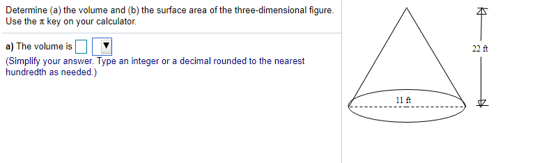 Solved Determine (a) the volume and (b) the surface area of | Chegg.com