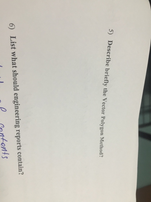 Solved Describe Briefly The Vector Polygon Method List 2417
