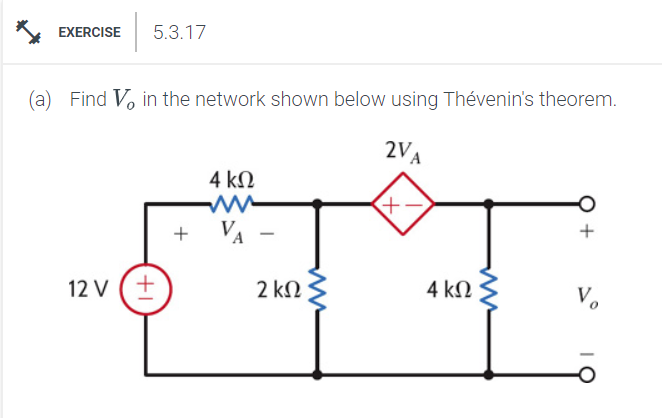 Solved a) Find Vo in the network shown below using | Chegg.com